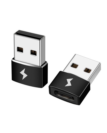 USB C to USB A 60W Adapter Charging Power Adapter Chargeasap Black